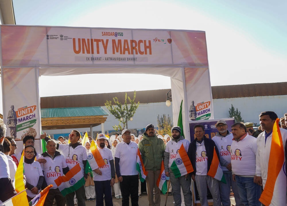 Mera Yuva Bharat Kargil organises mega Unity March to celebrate Sardar ...